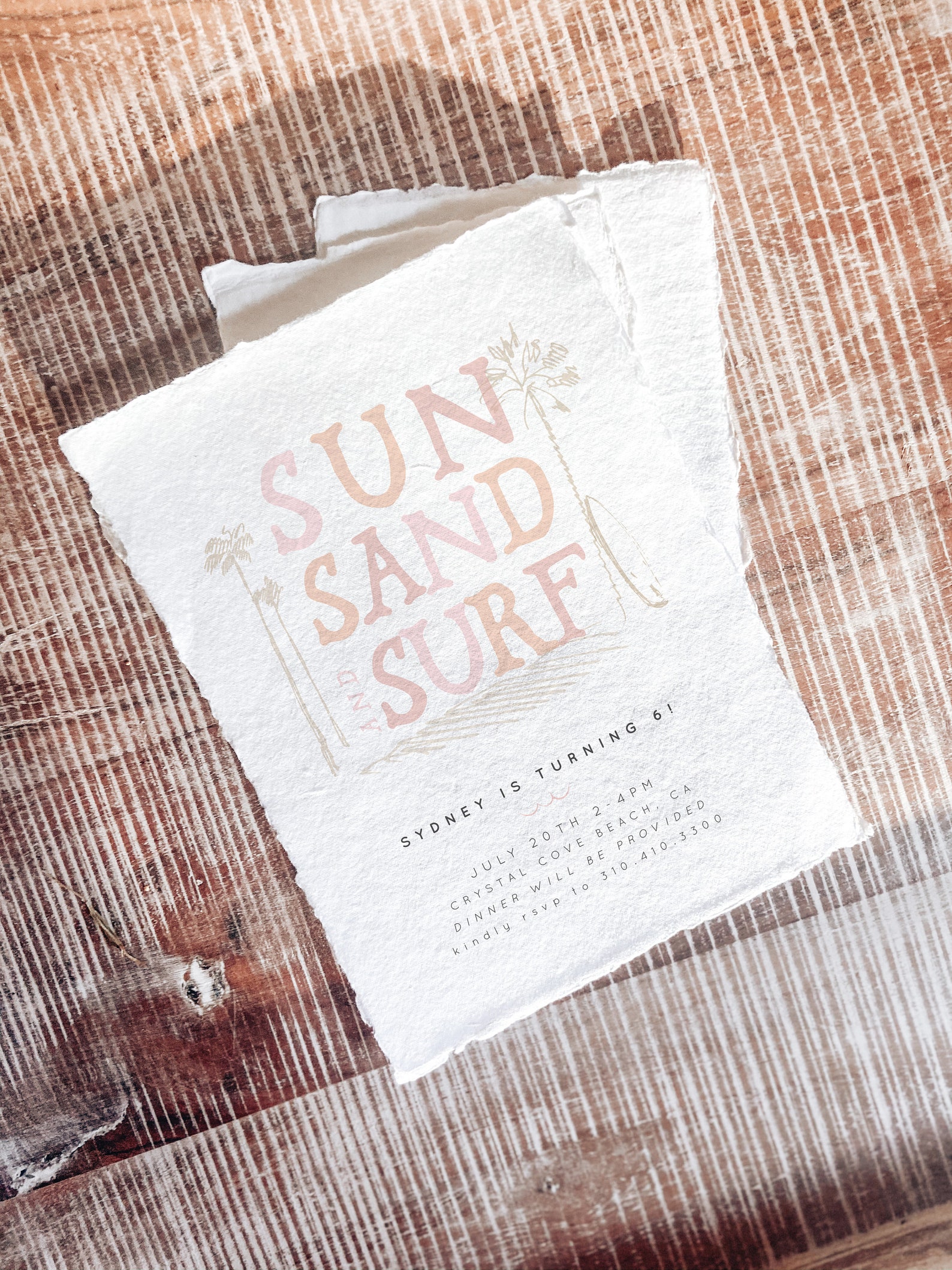 Sun Sand and Surf Birthday Invite Beach Birthday Surfer - Etsy