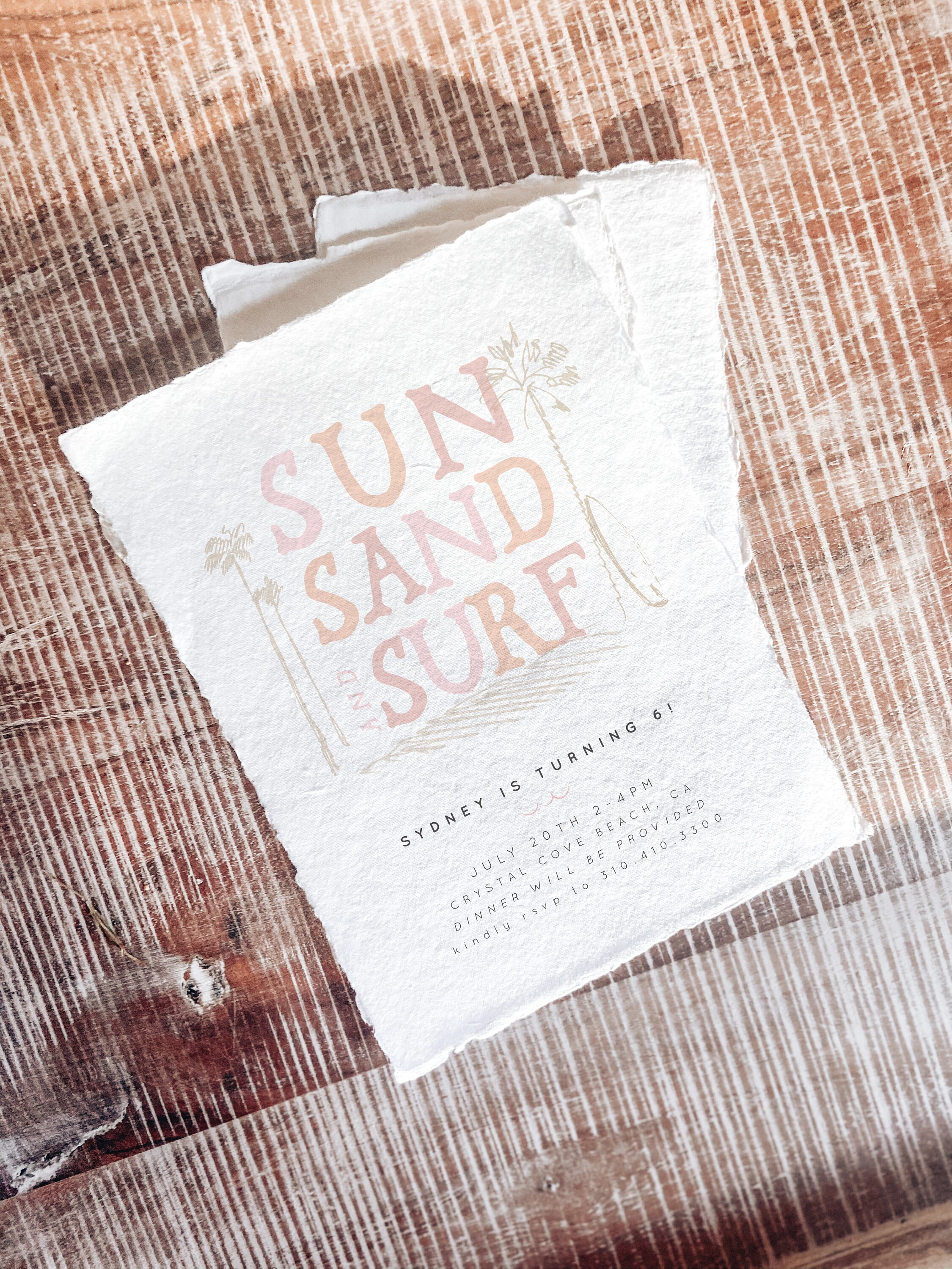 Sun Sand and Surf Birthday Invite Beach Birthday Surfer - Etsy