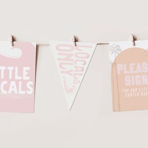 Sun Sand and Surf Printable Pennants and Signage | Locals Only | DIY ...