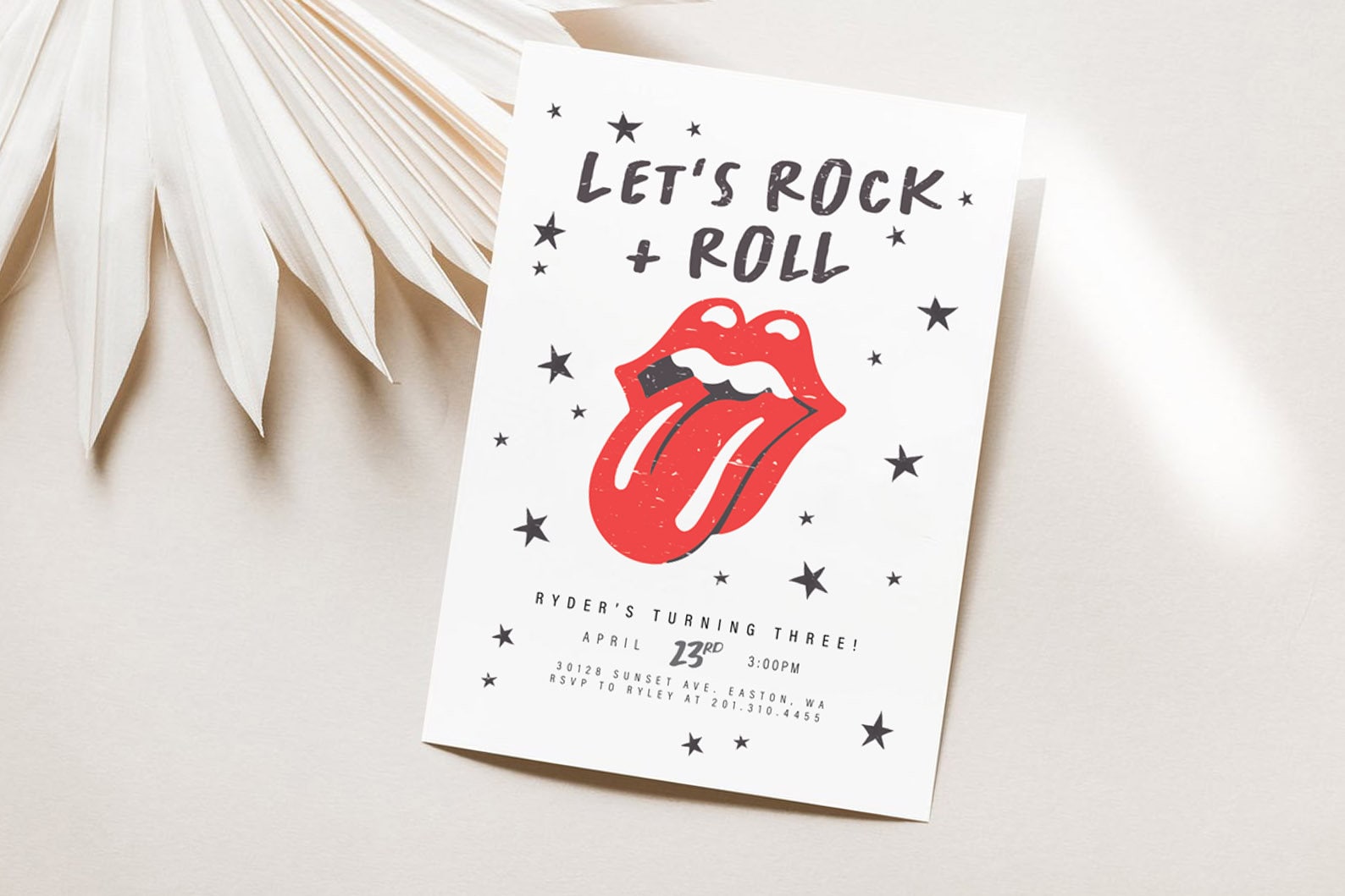 Let's Rock and Roll Music Birthday Rocker Birthdayl | Etsy
