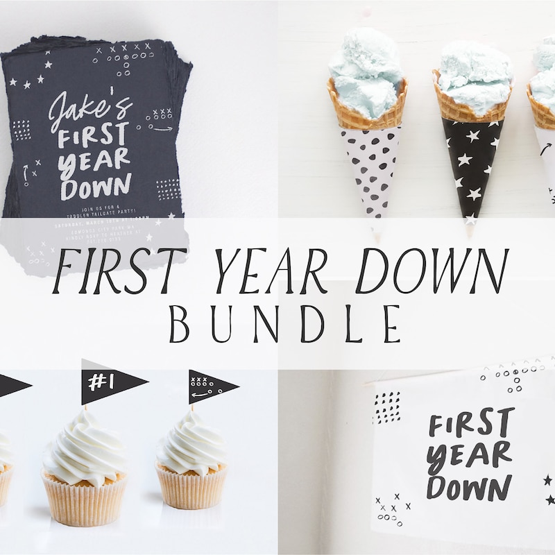 First Down Birthday Party - Etsy