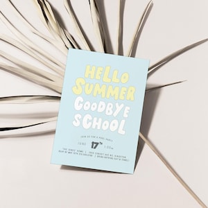 End of Year School Party Invite | Kids | Boy or Girl | Pool Party ...