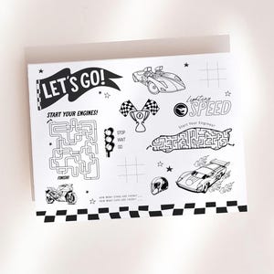 Race Car Coloring Page | Race Track Party Page | Wheels Birthday ...