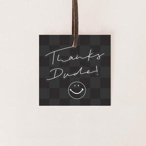 Thanks Dude Skateboard Thank You Tags | Skate Party | Birthday | | DIY ...