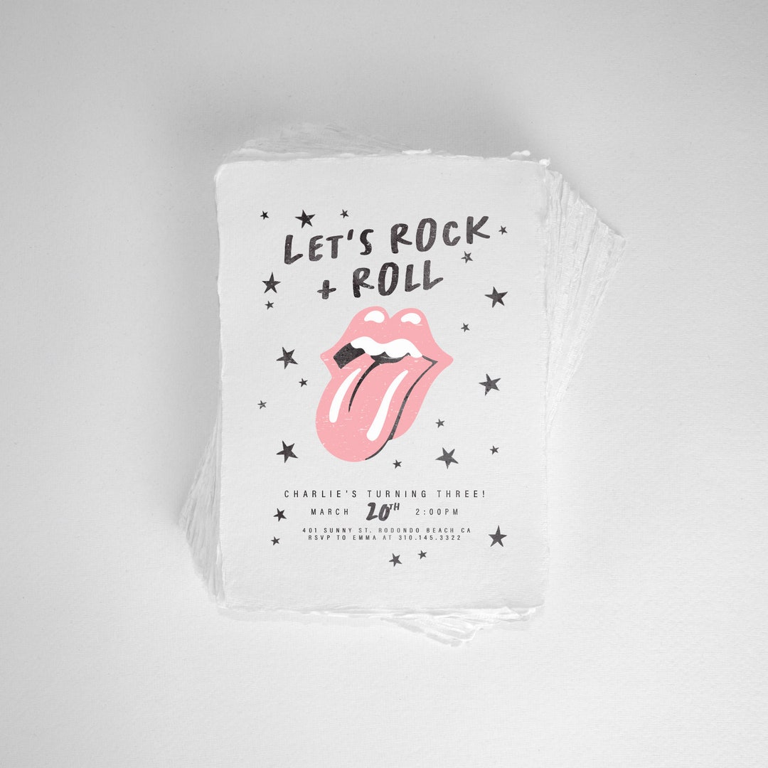 Let's Rock and Roll | Music Birthday| Rocker Birthdayl | Boy or Girl ...