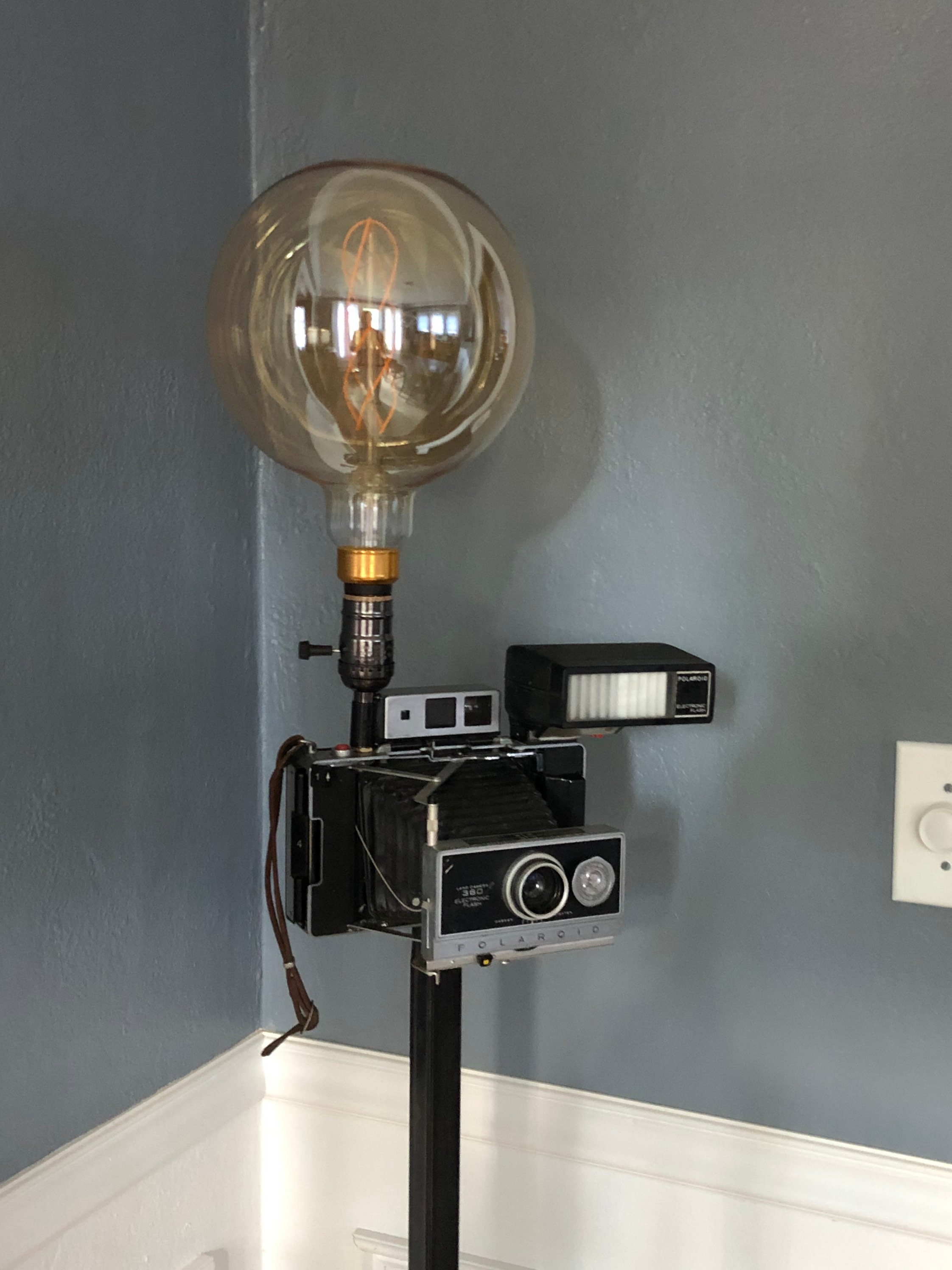 Steampunk Retro Light Stand Vintage Old Film Camera RECYCLED - Etsy