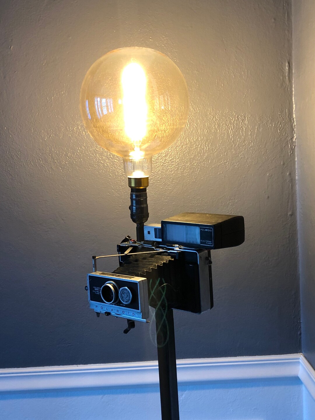 Steampunk Retro Light Stand Vintage Old Film Camera RECYCLED - Etsy