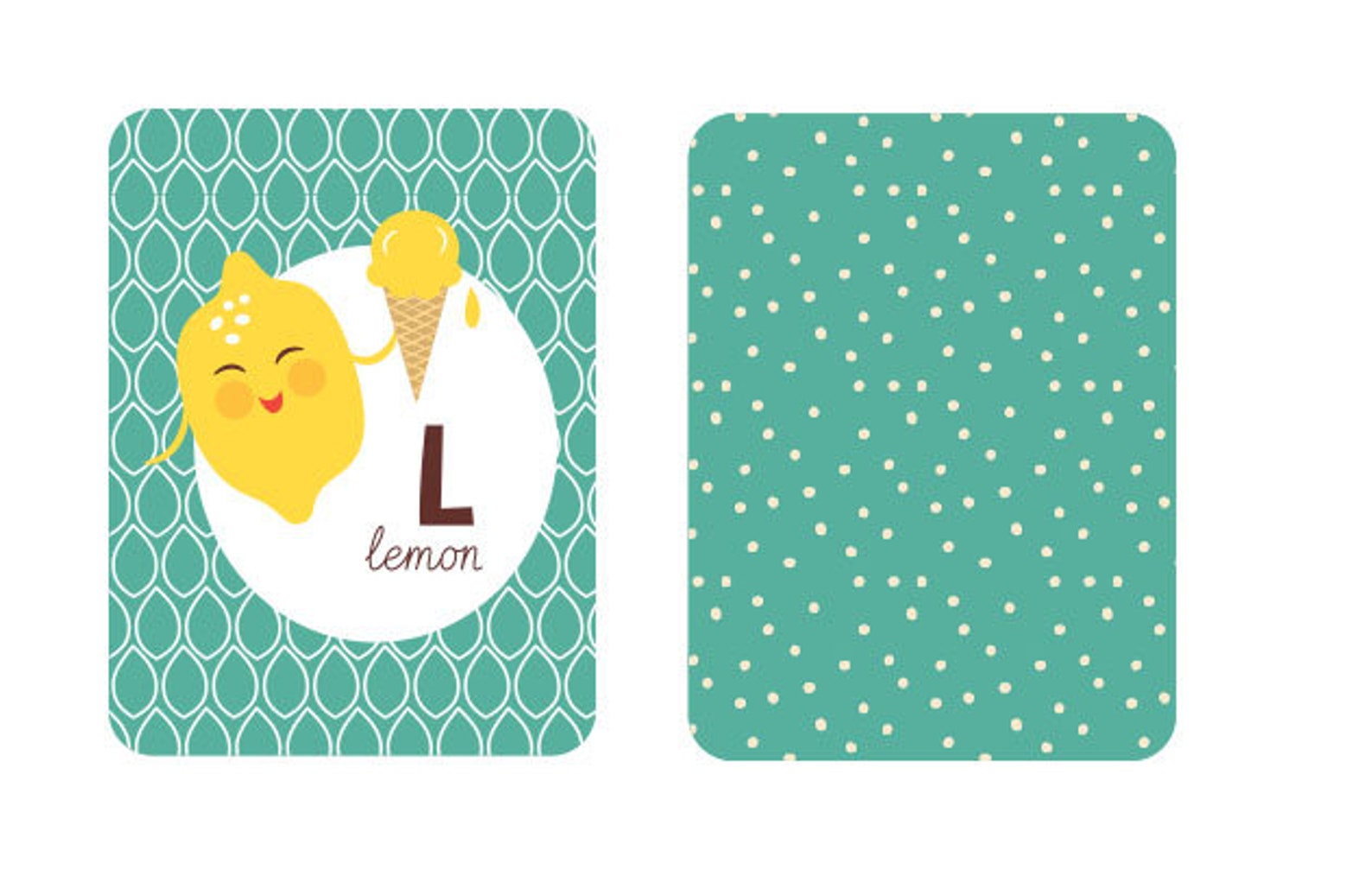 Alphabet & Vegetables Card Set Printable Flash Cards ABC - Etsy