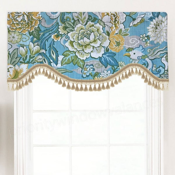Red Toile Valance - Etsy
