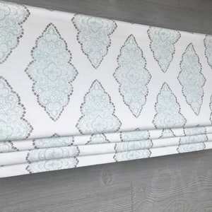 Faux Roman Shade Valance Modern Diamond Medallion for Kitchen - Etsy