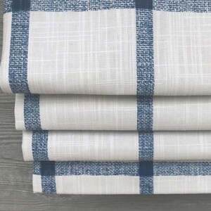 Custom Window Treatment Made With Aaron in Italian Denim Fabric - Etsy