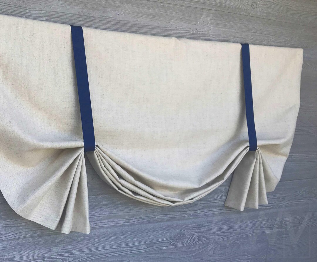 Custom Tailed Balloon Shade Valance With Deep Swags; Single to Extra ...