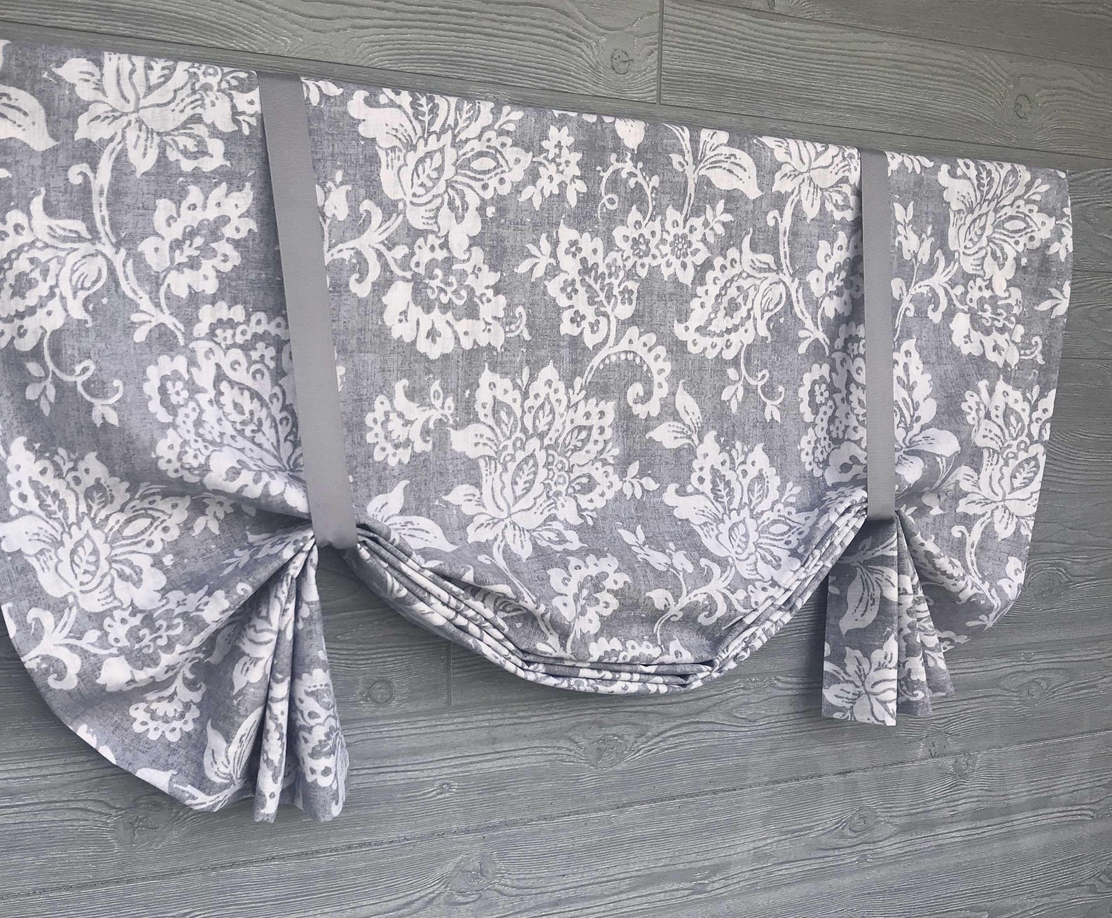 Custom Balloon Shade Valance With Swags; Single to Extra Wide Window ...