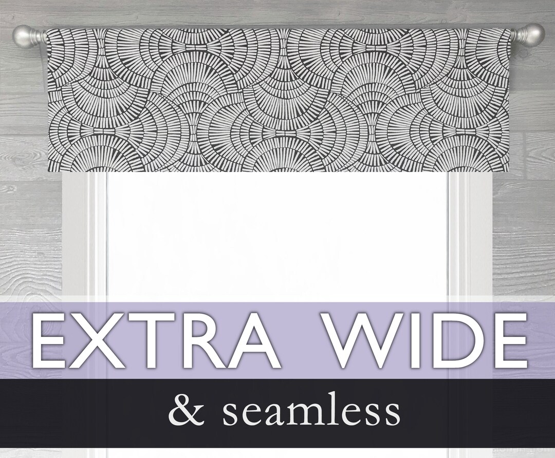 Lined Flat Valance Modern Geometric Straight Valance - Etsy