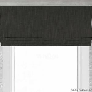 Lined Black Solid Faux (fake) Roman Shade Window Valance; Window ...