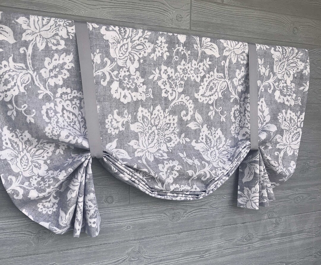 Custom Balloon Shade Valance With Swags Single to Extra Wide Window ...