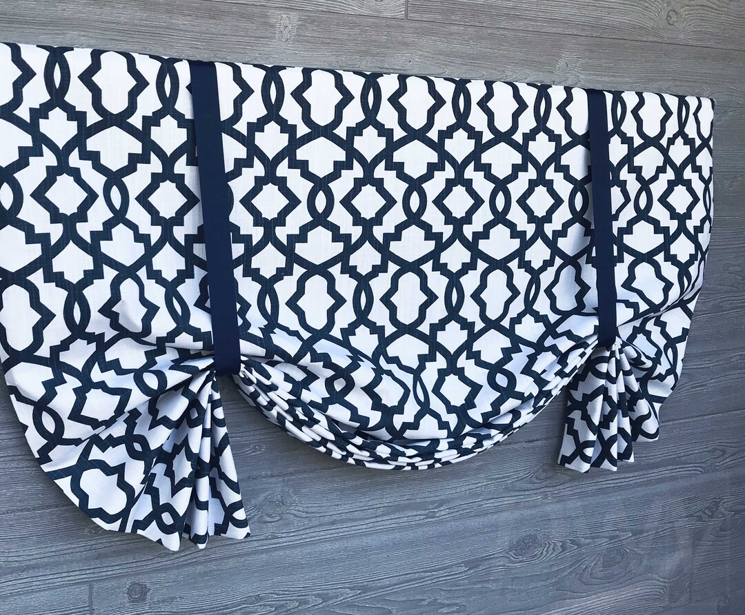 Custom Tailed Balloon Shade Valance With Deep Swags Single to Extra ...