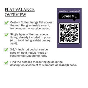 Lined Flat Valance Straight Window Valance Print in Blue, Tan, Gray ...