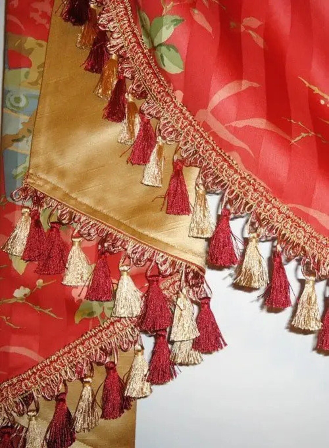 Custom Moreland Valance Flat Swag Window Treatment With - Etsy