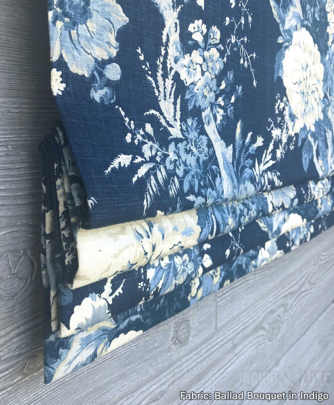 Lined Faux Roman Shade Window Valance Traditional Cabbage Rose Floral ...