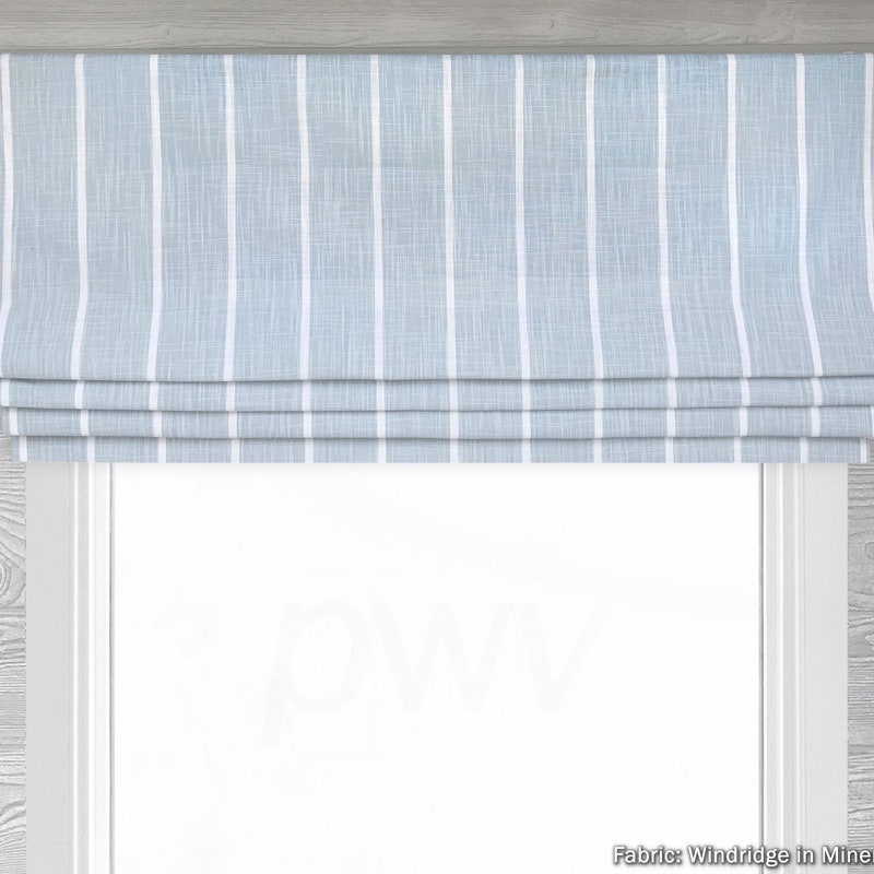 Roman Shades Blue and White - Etsy