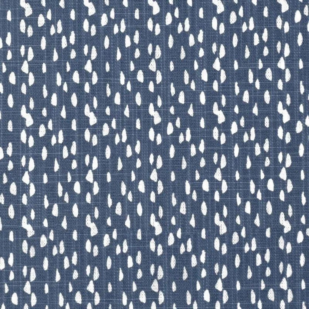 Riverbed in Cello Blue Rod Pocket Drapery 84 96 108, Cafe Curtain, Navy ...