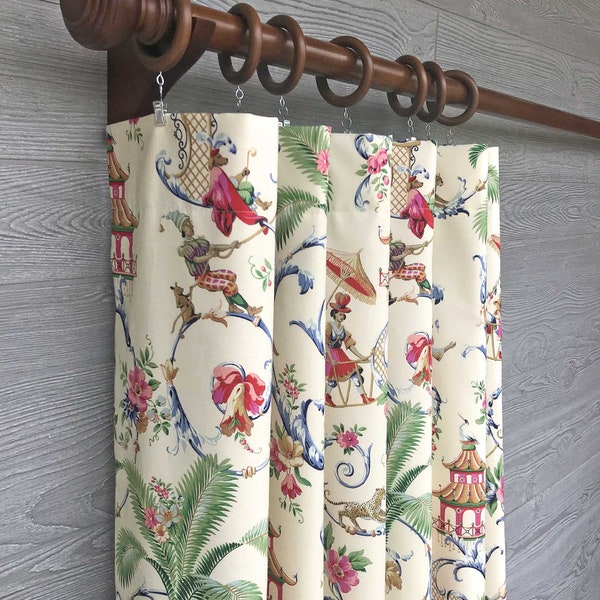 Custom Chinoiserie Curtains - Etsy