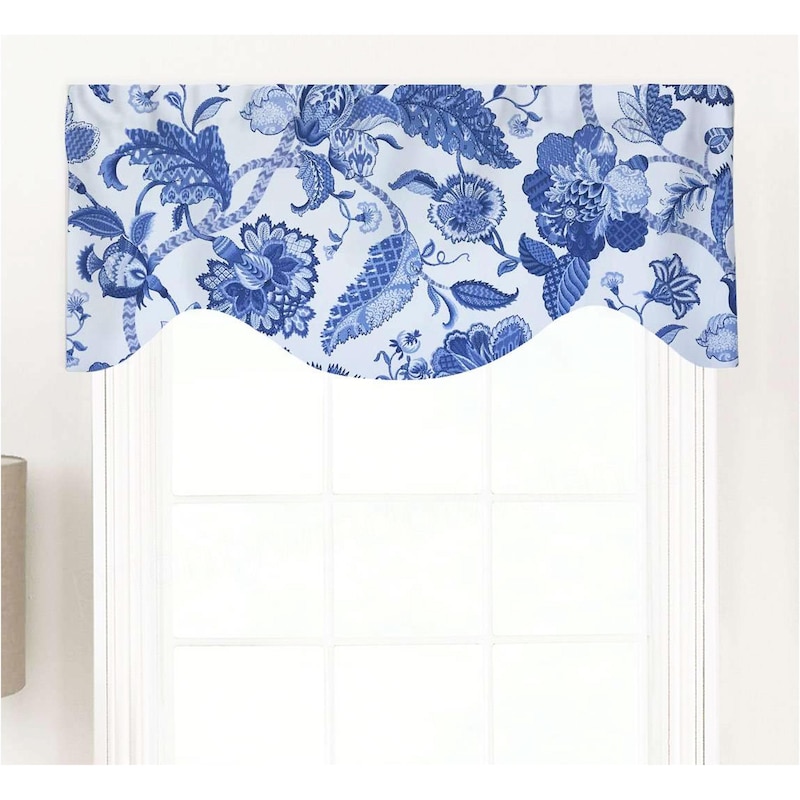 Blue Floral Valance - Etsy
