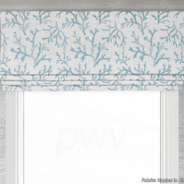 Spa Blue Roman Shade - Etsy
