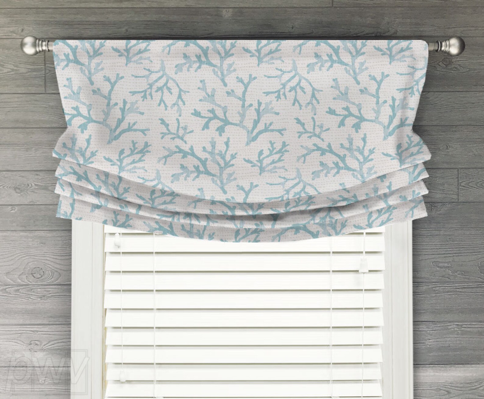 Custom Relaxed Roman Shade Balloon Valance for Single Window - Etsy