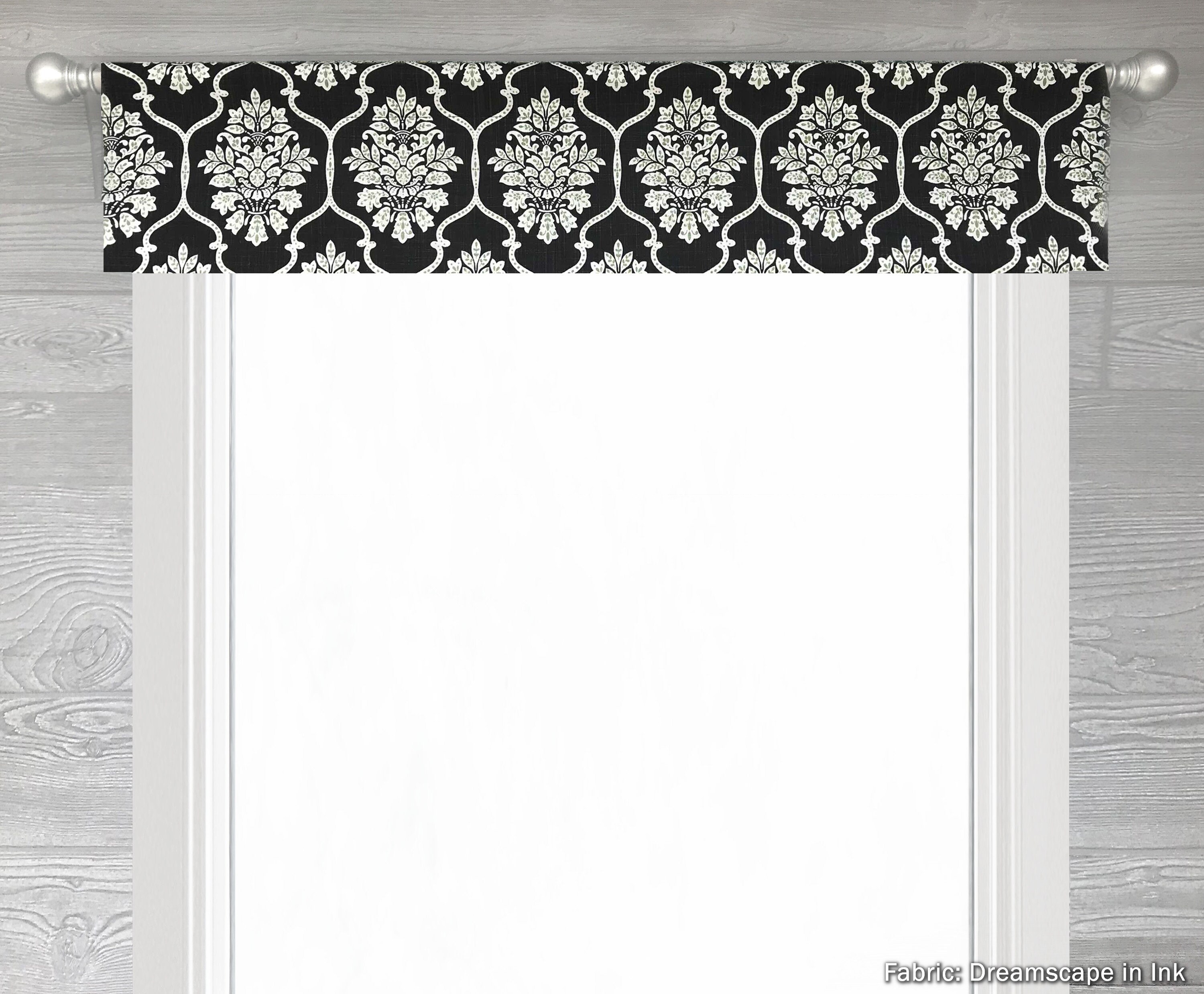 Lined Flat Valance Perfect for Modern Kitchen and Bath in - Etsy