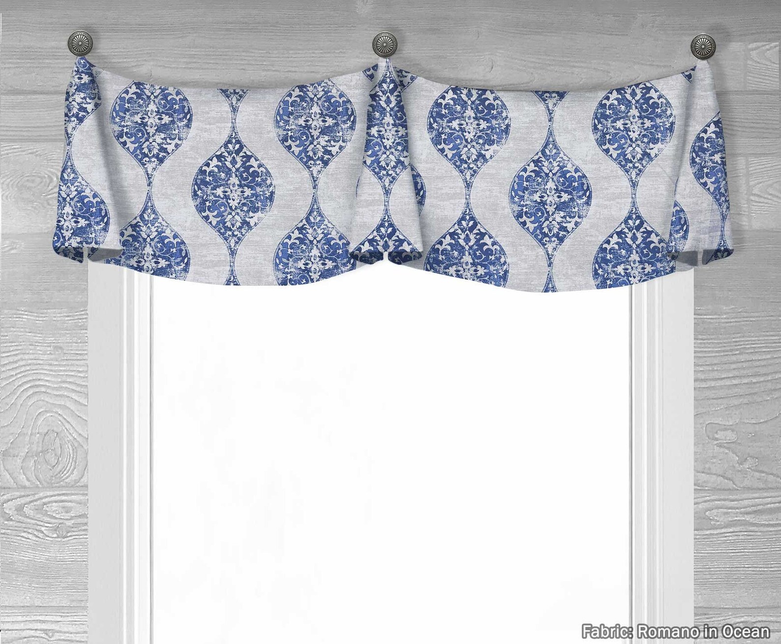 Flat Swag Valance With Bells Dark Blue or Gray Large - Etsy