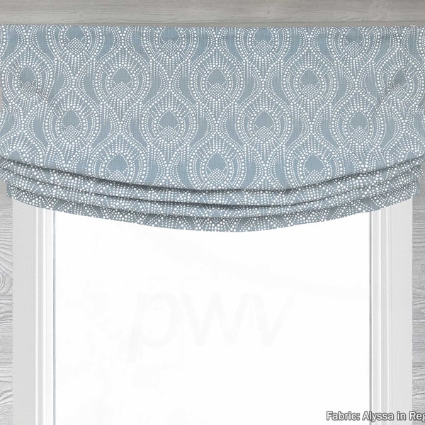 Spa Blue Roman Shade - Etsy