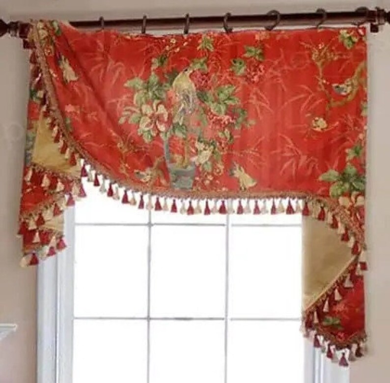 Custom Moreland Valance Flat Swag Window Treatment With - Etsy