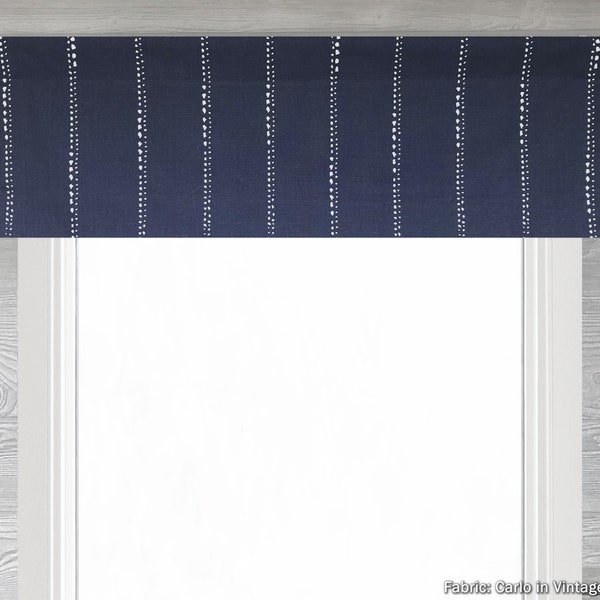 Navy Blue Valance - Etsy