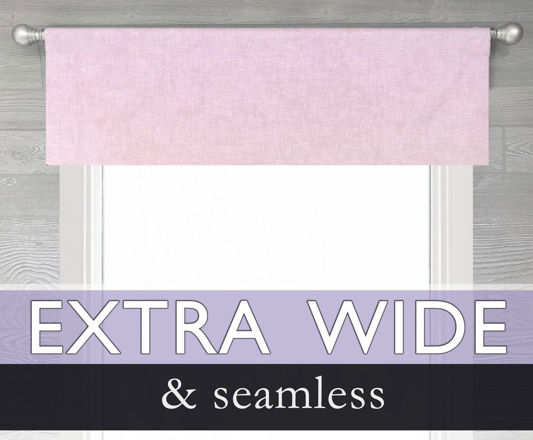 Lined Flat Valance; Straight Valance Print in Pink; Jackson in Bella ...