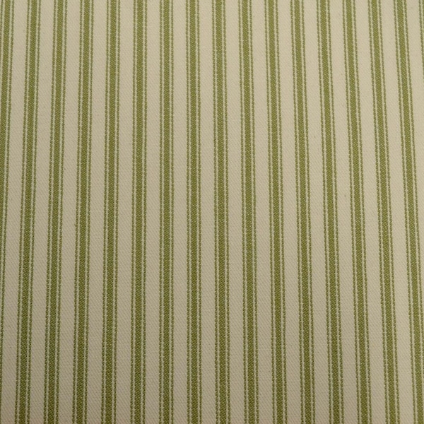 Sage Green Ticking Rod Pocket Curtains - Etsy