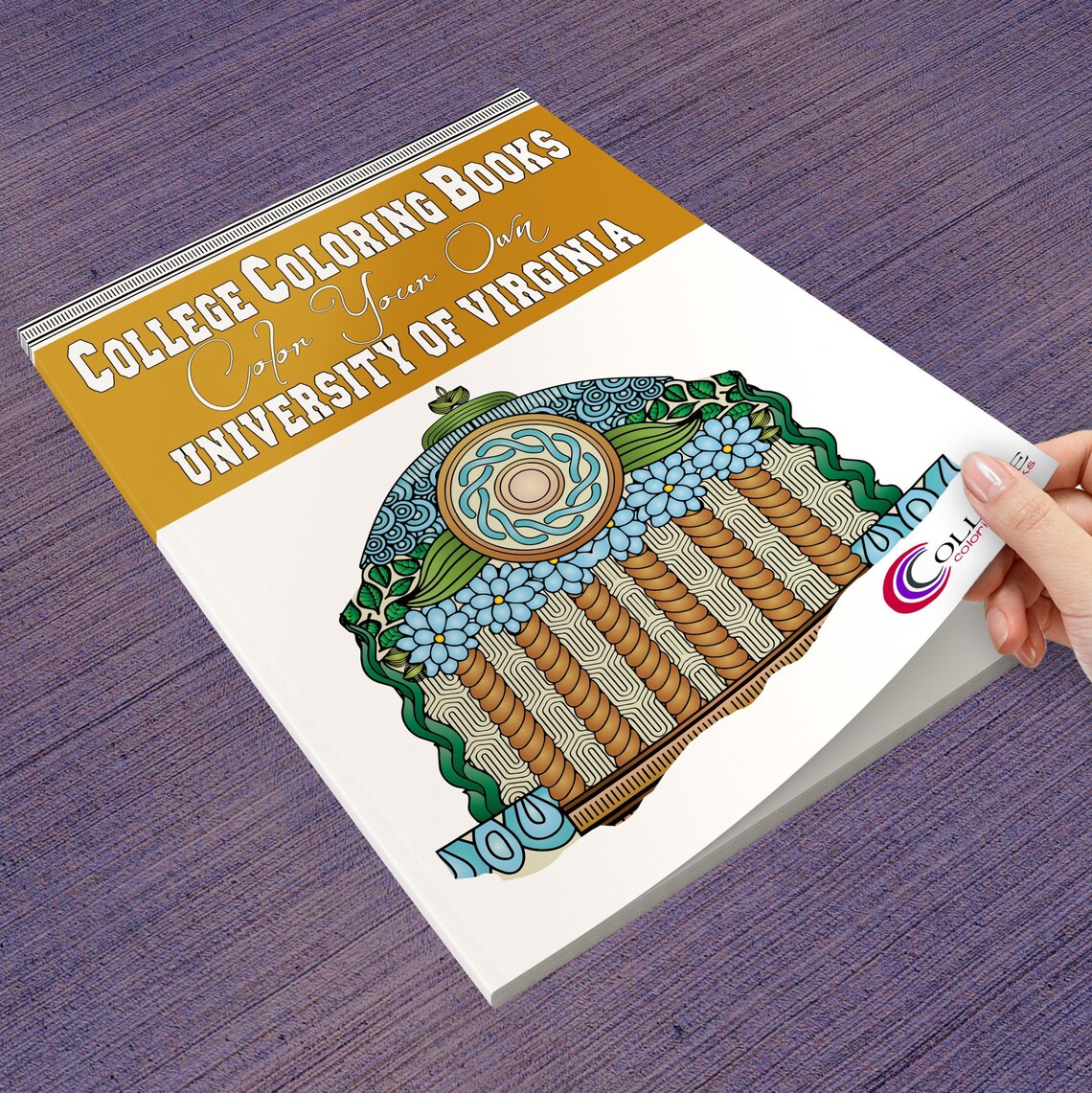 College Coloring Books: Color Your Own University of Virginia UVA Hoos ...