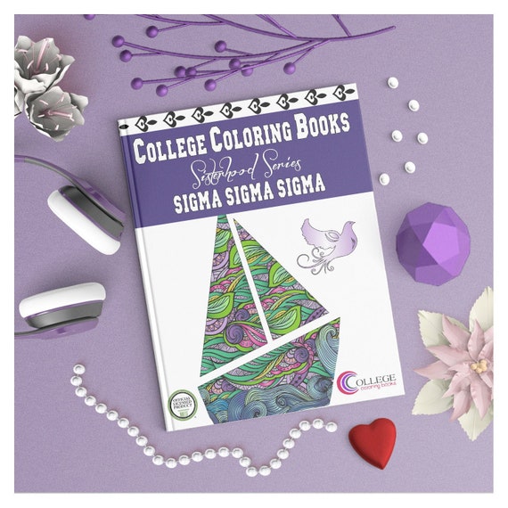 Sigma Sigma Sigma Coloring Book Sorority Recruitment Bid Day | Etsy
