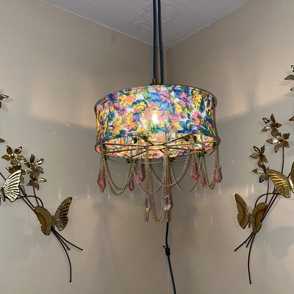 Iridescent Swag Lamp - Etsy
