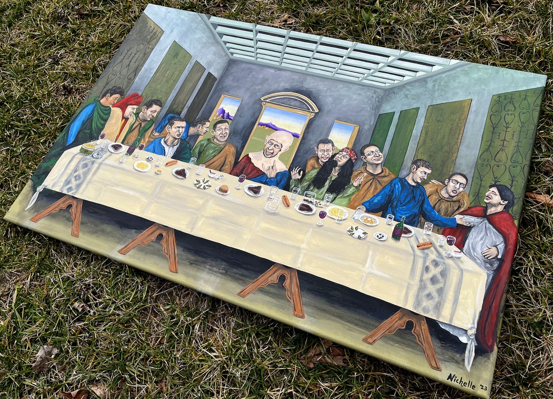 Tim Robinson "the Last Supper" ITYSL Original Acrylic Painting, Prints ...
