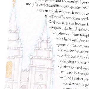 Promises for Attending the LDS Temple / INSTANT DOWNLOAD Printable ...