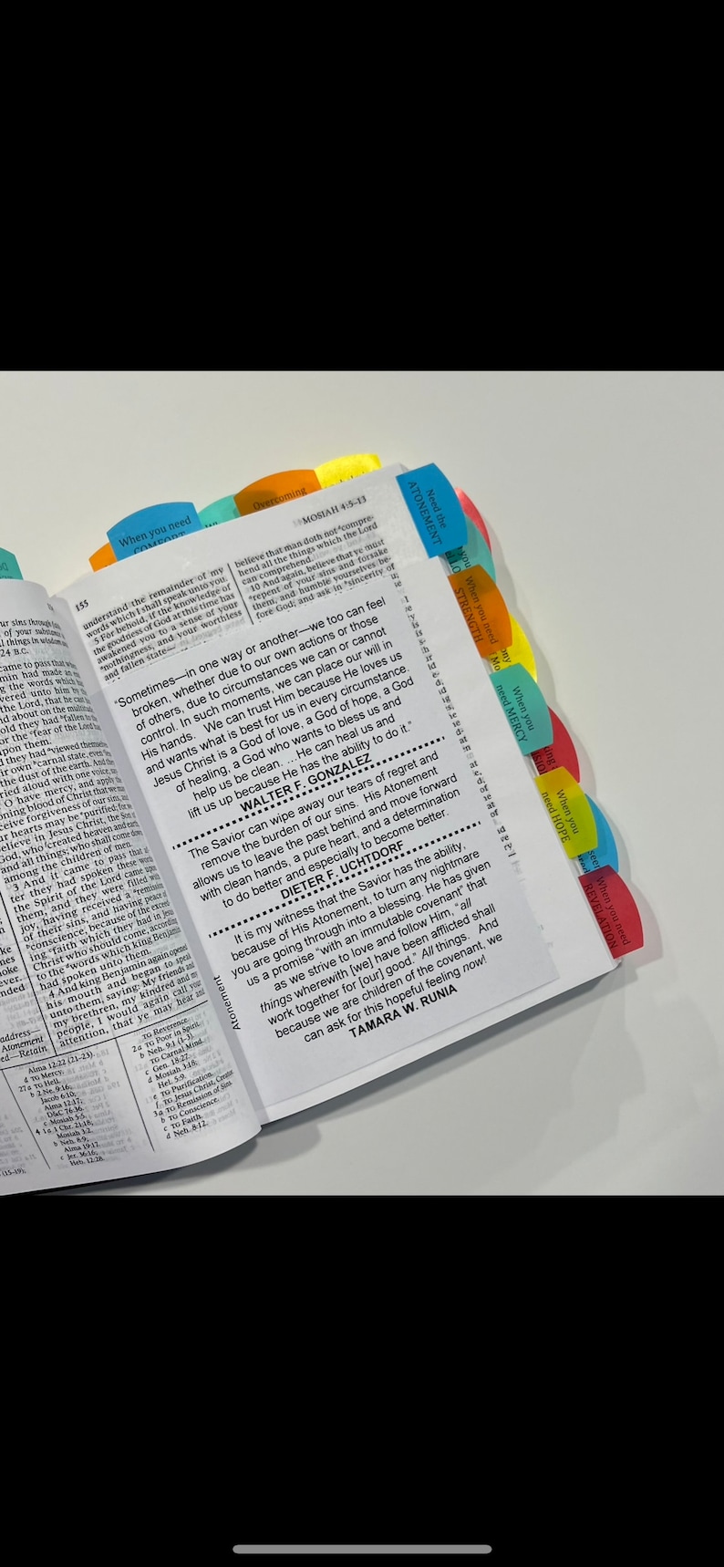 Book of Mormon TOPIC TAB Kit —same Number of Tabs, Quotes, Just in a ...