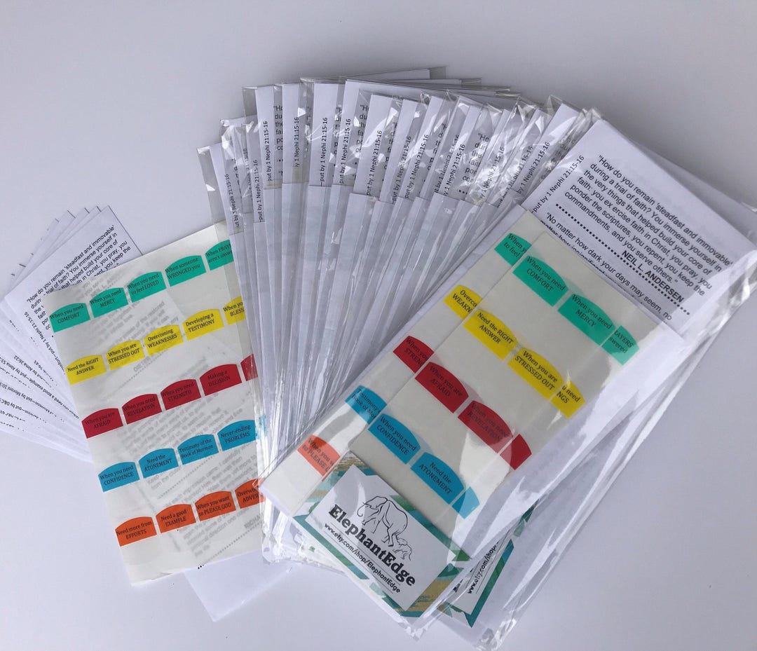 TOPIC TAB Kit triple Combination Tabs Quotes Instructions. - Etsy