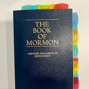 Book of Mormon TOPIC TAB Kit —same Number of Tabs, Quotes, Just in a ...