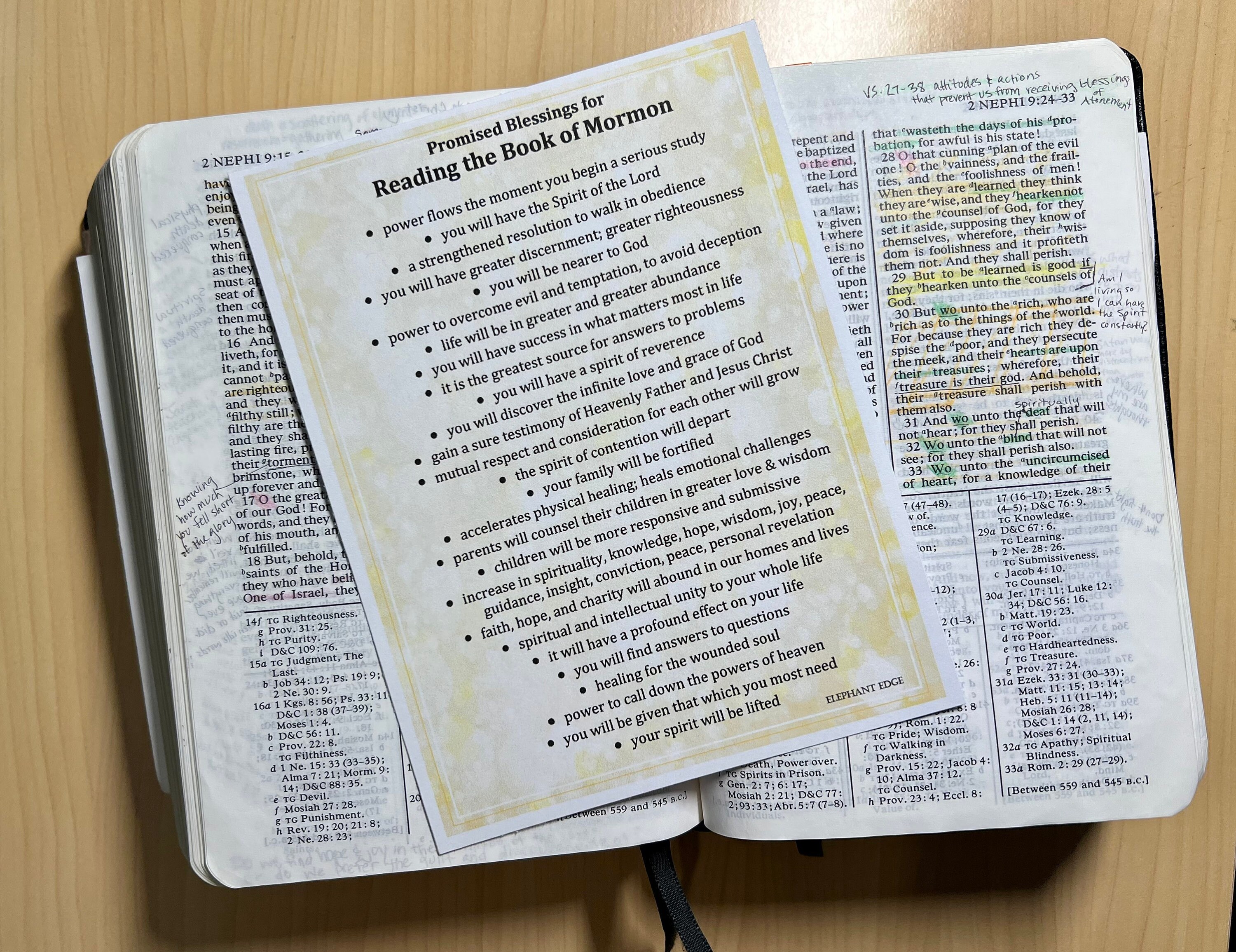 Promised Blessings for Reading the Book of Mormon INSTANT | Etsy