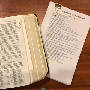 Jesus Christ Topical Guide Reference Sheet Study Sheet INSTANT DOWNLOAD ...