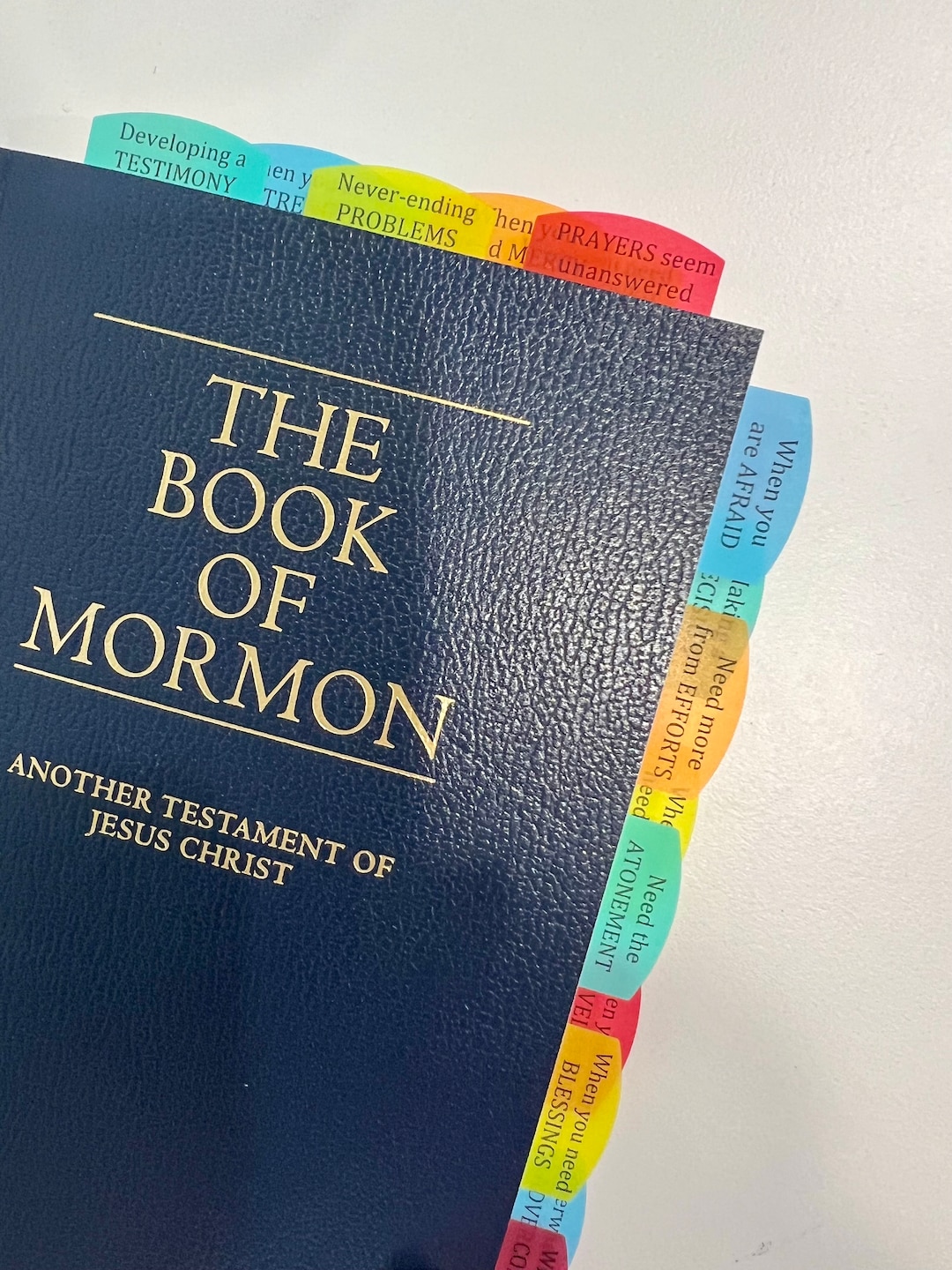 Book of Mormon TOPIC TAB Kit —same Number of Tabs, Quotes, Just in a ...