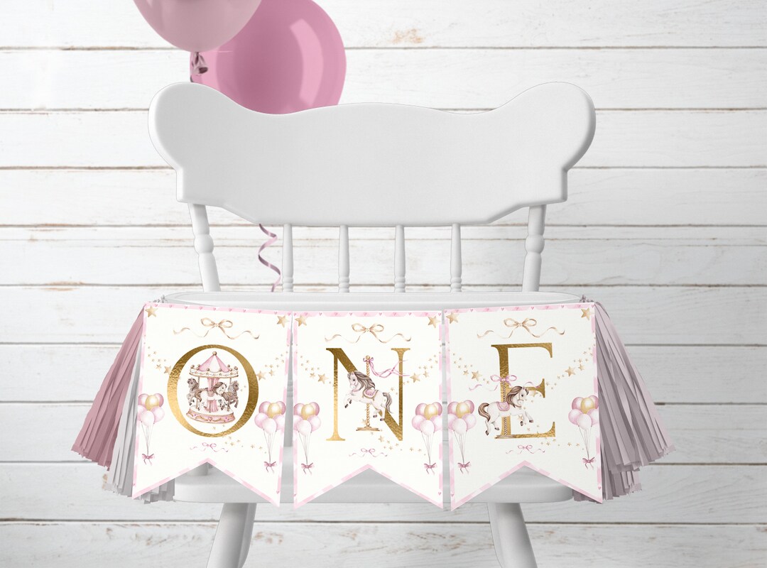 High Chair Banner | INSTANT DOWNLOAD | First Birthday High Chair Banner ...