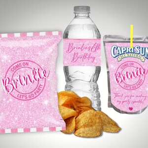 Pink Sparkle Birthday Bundle | Birthday Décor Party Printable Template ...